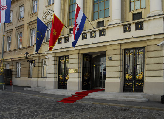 Parliament Building Zabor Red Carpet Zagreb Editorial Stock Photo ...