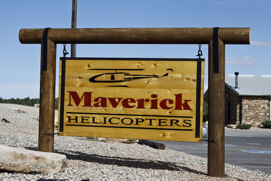 Maverick Helicopters Billboard Grand Canyon Arizona Editorial Stock ...