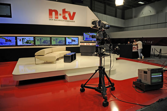 Studio News Channel Ntv Ifa Internationale Editorial Stock Photo ...