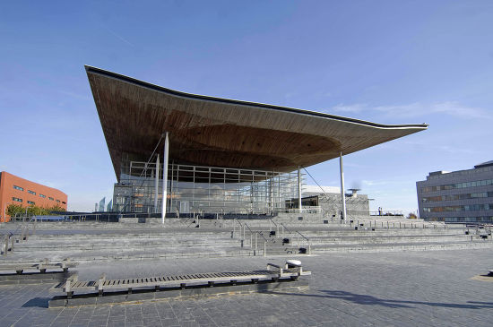 Iconic Senydd Building Cardiff Bay Home Editorial Stock Photo - Stock ...