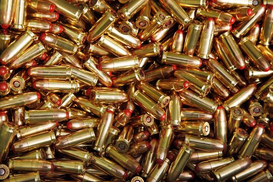 Cartridges Ammunition 9x19 Caliber Handguns Machine Editorial Stock ...