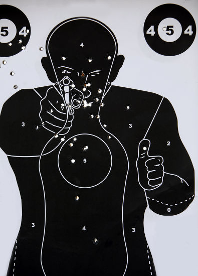 Shooting Target Man Hits Shooting Range Editorial Stock Photo - Stock ...