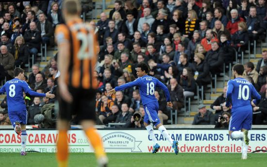Loic Remy Chelsea Celebrates Scoring Third Editorial Stock Photo ...