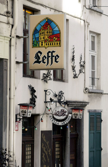 Pub Sign Leffe Beer Advertisement Centre Editorial Stock Photo - Stock ...