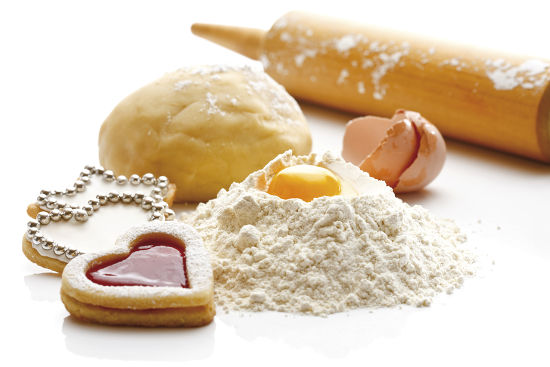 Baking Pile Flour Egg Short Pastry Editorial Stock Photo - Stock Image ...