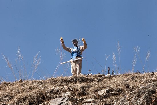 Afghan Mine Clearing Operator Working One Editorial Stock Photo - Stock ...