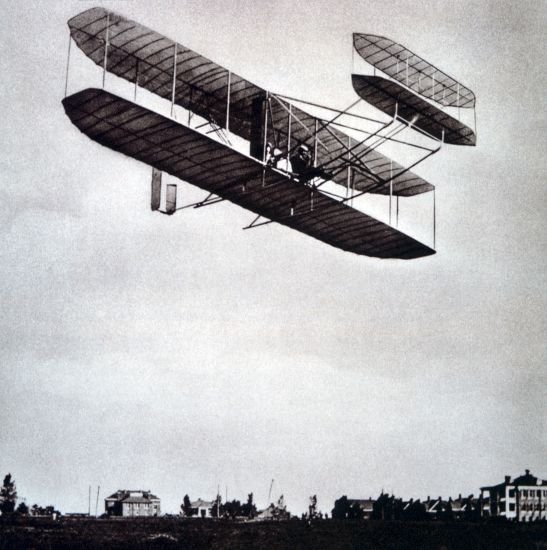 Orville Wright Demonstrating Wright Biplane Fort Editorial Stock Photo ...