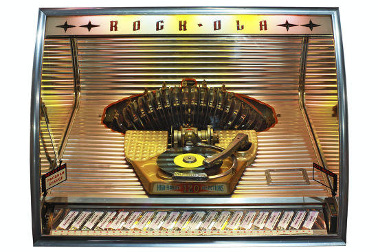 Rockola 1448 Year 1955 Jukebox Editorial Stock Photo - Stock Image ...