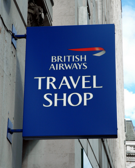 British Airways Travel Shop Sign Editorial Stock Photo - Stock Image ...