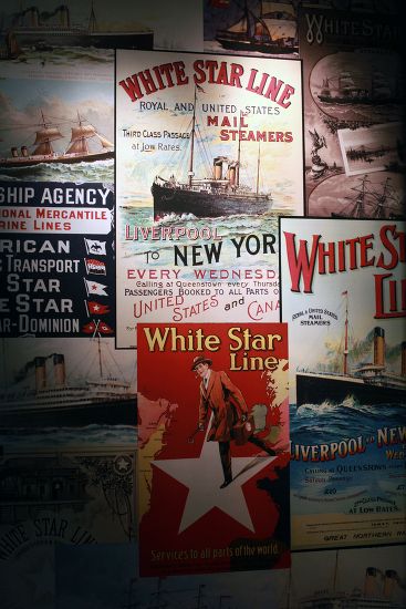 White Star Line Posters Displays Titanic Editorial Stock Photo - Stock ...