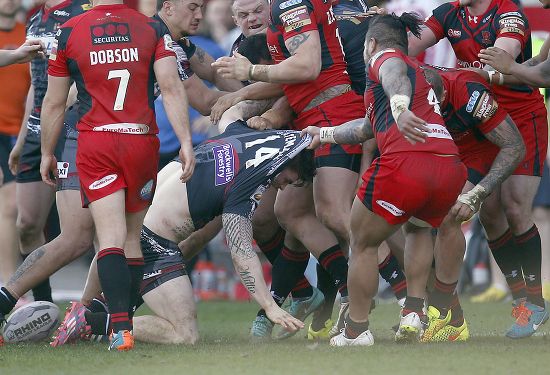 Wigans John Bateman Hauled Out Fight Editorial Stock Photo - Stock ...