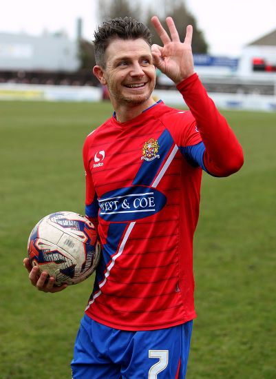 Jamie Cureton Celebrates Match Ball Editorial Stock Photo - Stock Image ...