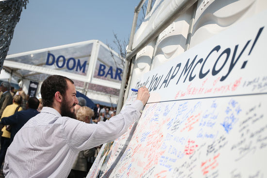 Racegoers Write Good Luck Messages Jockey Editorial Stock Photo - Stock ...
