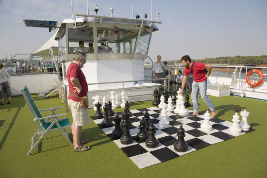 Passengers On Danube Cruise Playing Chess Editorial Stock Photo - Stock ...