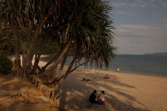 Evening On Marine Park Beach Ko Editorial Stock Photo - Stock Image ...