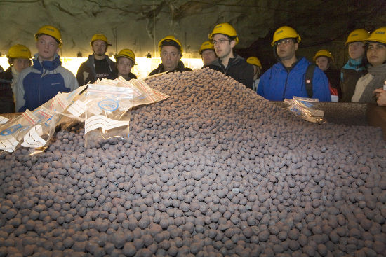 Group Visitors Lkab Infomine Standing Behind Editorial Stock Photo ...