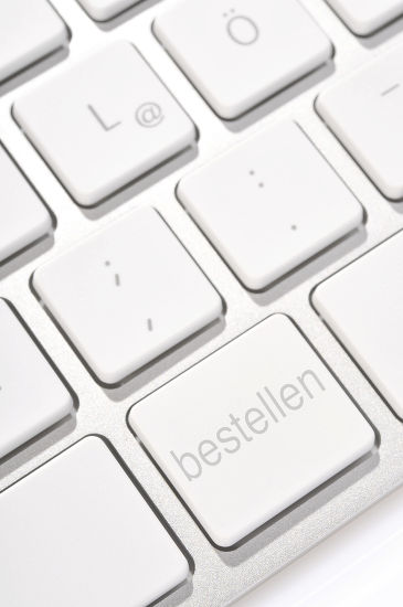 Computer Keyboard Button Labelled Bestellen German Editorial Stock ...