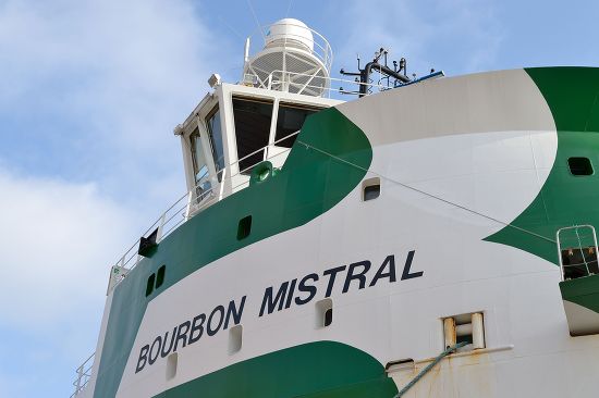 Mv Bourbon Mistral Offshore North Sea Editorial Stock Photo - Stock ...
