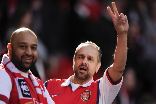 Arsenal Fans Cheer Editorial Stock Photo - Stock Image | Shutterstock