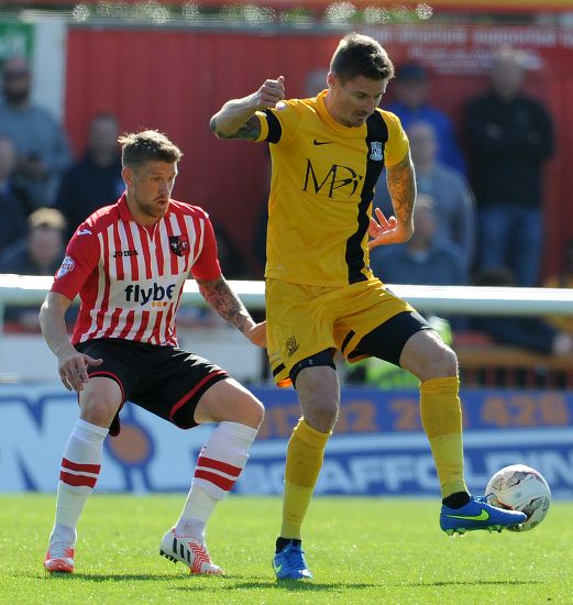Southend Uniteds Jake Cassidy Challenges High Editorial Stock Photo ...