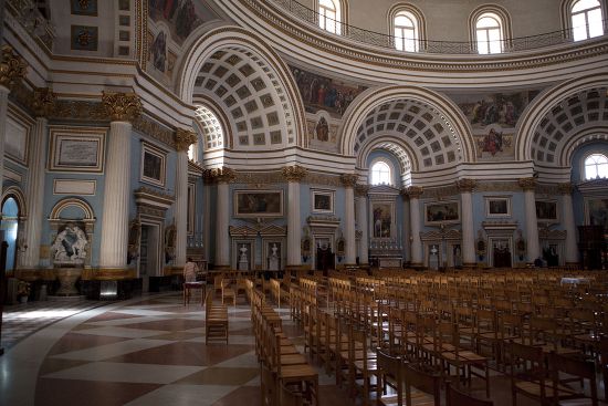 Magnificent Interior Mosta Dome Rotunda Santa Editorial Stock Photo ...