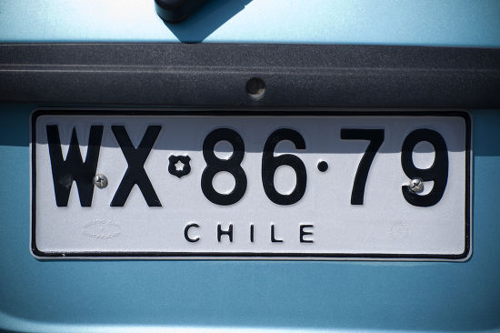 License Plate Number Chile South America Editorial Stock Photo - Stock ...