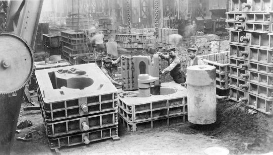 Steam Locomotive Production Construction Model Cylinder Editorial Stock ...