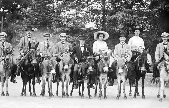 Outing On Donkeys Historic Photograph Around Editorial Stock Photo ...