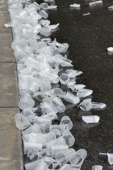 Plastic Cups Garbage Editorial Stock Photo - Stock Image | Shutterstock