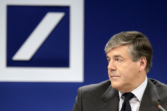 Josef Ackermann Chief Executive Officer Deutsche Editorial Stock Photo ...