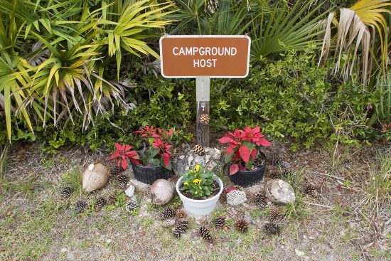 Sign Campground Host Contact Person Campers Editorial Stock Photo ...