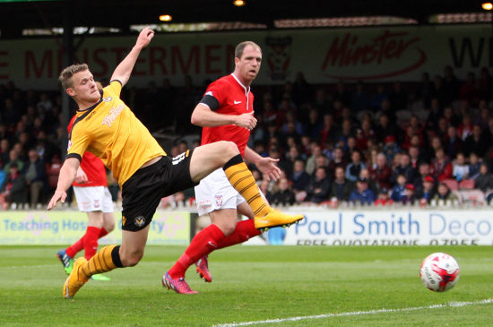 Yan Klukowski Newport County Afc Stretches Editorial Stock Photo ...