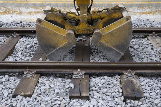 Track Construction Work Excavator Shovel Track Editorial Stock Photo ...