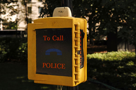 Police Emergency Phone Central Park New Editorial Stock Photo - Stock ...