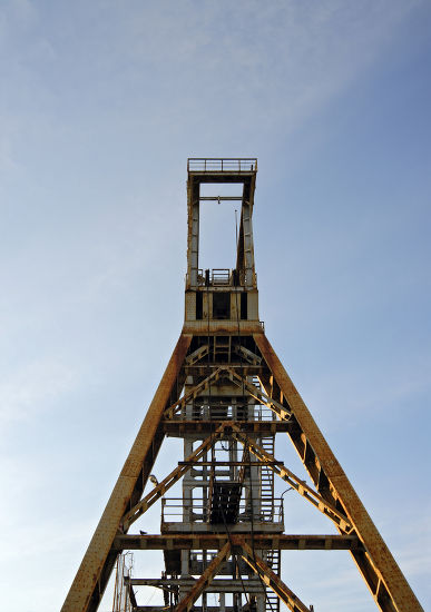 Old Gallows Frame Headframe Historic Mine Editorial Stock Photo - Stock ...