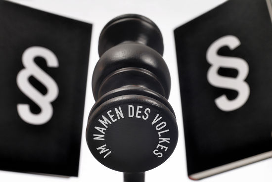 Judges Gavel Labelled Im Namen Des Editorial Stock Photo - Stock Image ...