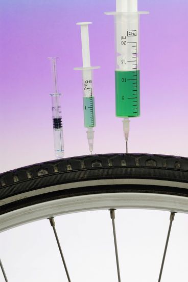 Injection Needles Racing Cycle Tyre Symbolic Editorial Stock Photo ...
