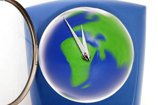 Clock Globe Showing Almost High Noon Editorial Stock Photo - Stock ...