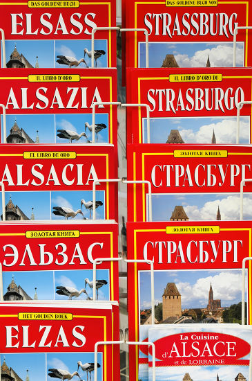 Alsace Travel Guides Different Languages Strasbourg Editorial Stock ...