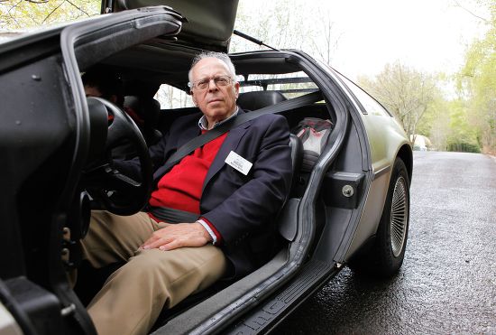 Pictured Delorean On Old Factory Test Editorial Stock Photo - Stock ...