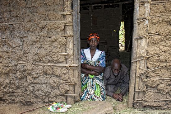 Elderly Couple Traditional Mud House Village Editorial Stock Photo ...