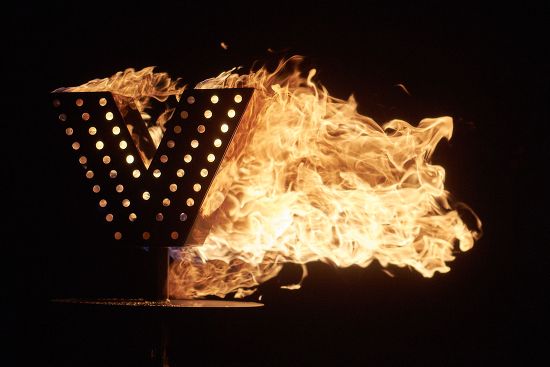 Lighting Beacon Mark 70th Anniversary Ve Editorial Stock Photo - Stock ...