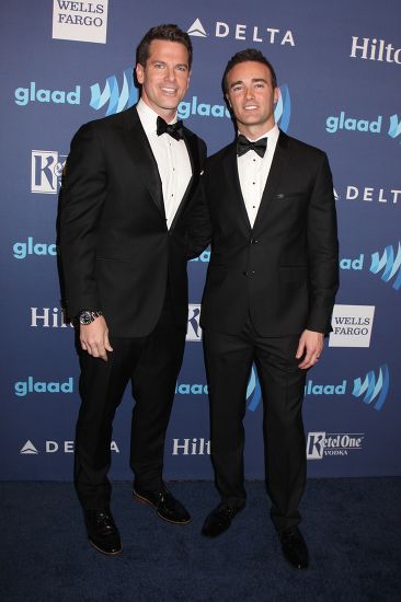 Thomas Roberts Husband Patrick Abner Redaktionelles Stockfoto ...
