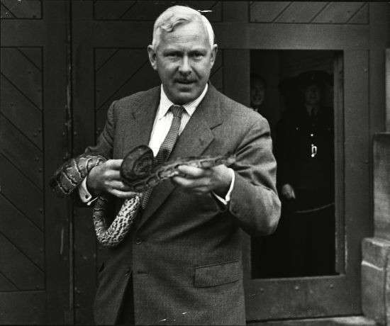 George Cansdale Zoologist Writer Broadcaster Snake Editorial Stock ...