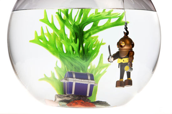 Toy Deep Sea Diver Treasure Chest Editorial Stock Photo - Stock Image ...
