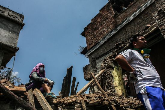Rescue Workers Having Hopeless Time Over Editorial Stock Photo - Stock ...