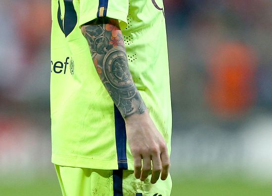 Tattooed Arm Lionel Messi Fc Barcelona Editorial Stock Photo - Stock ...