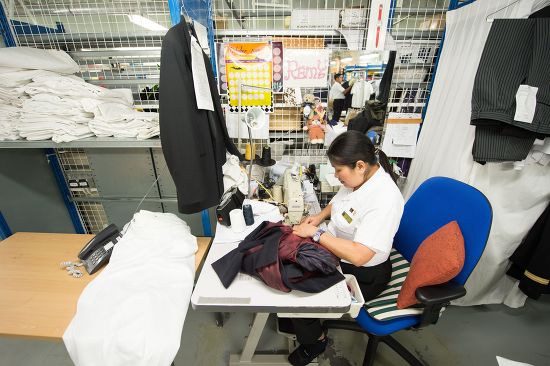 Onboard Tailorseamstress Fix Crew Guests Clothes Editorial Stock Photo ...