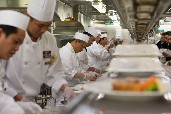 Chefs Servers Getting Food Ready Onboard Editorial Stock Photo - Stock ...