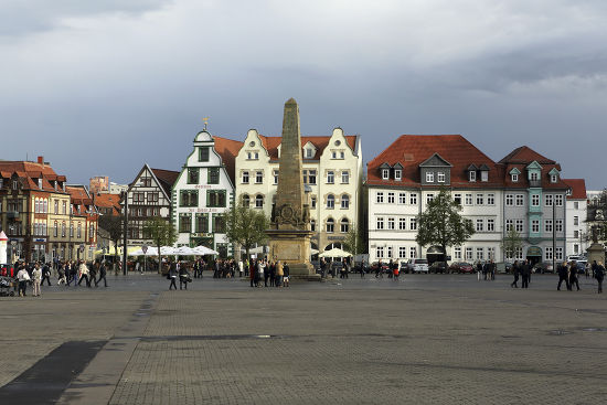 Buildings Around Domplatz Cathedral Square Obelisk Editorial Stock ...